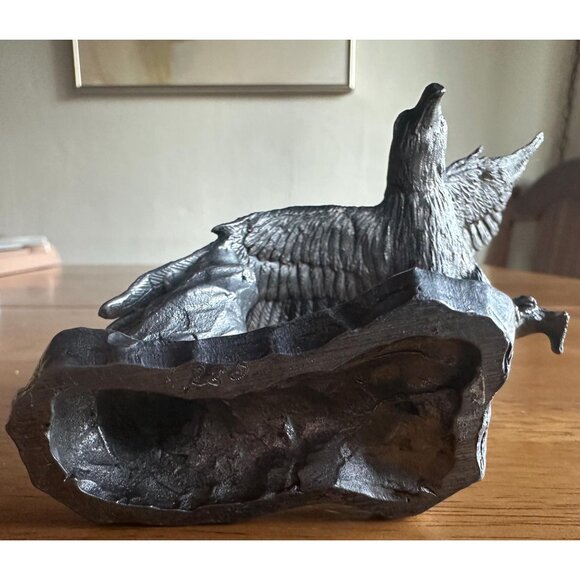 Michael Ricker | Art | Michael Ricker Pewter Flying Eagle With Fish ...